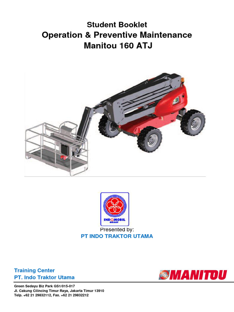 Panduan Operasi Manitou 160 ATJ | PDF