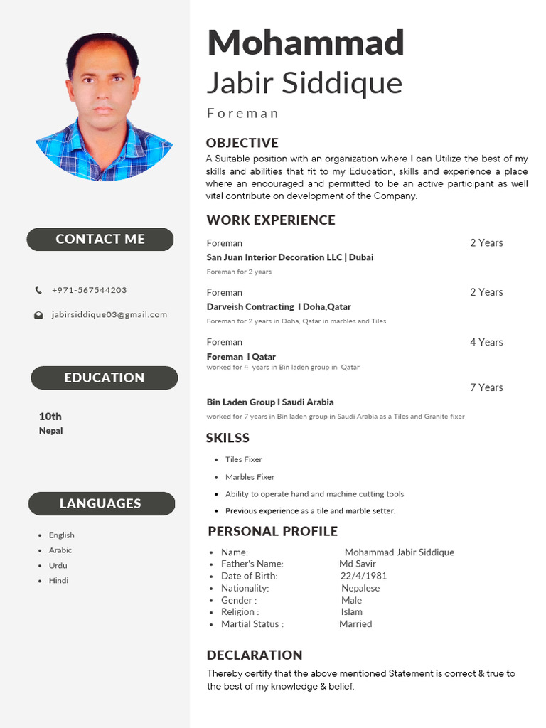 CV Design Templates | PDF | Qatar | Middle East