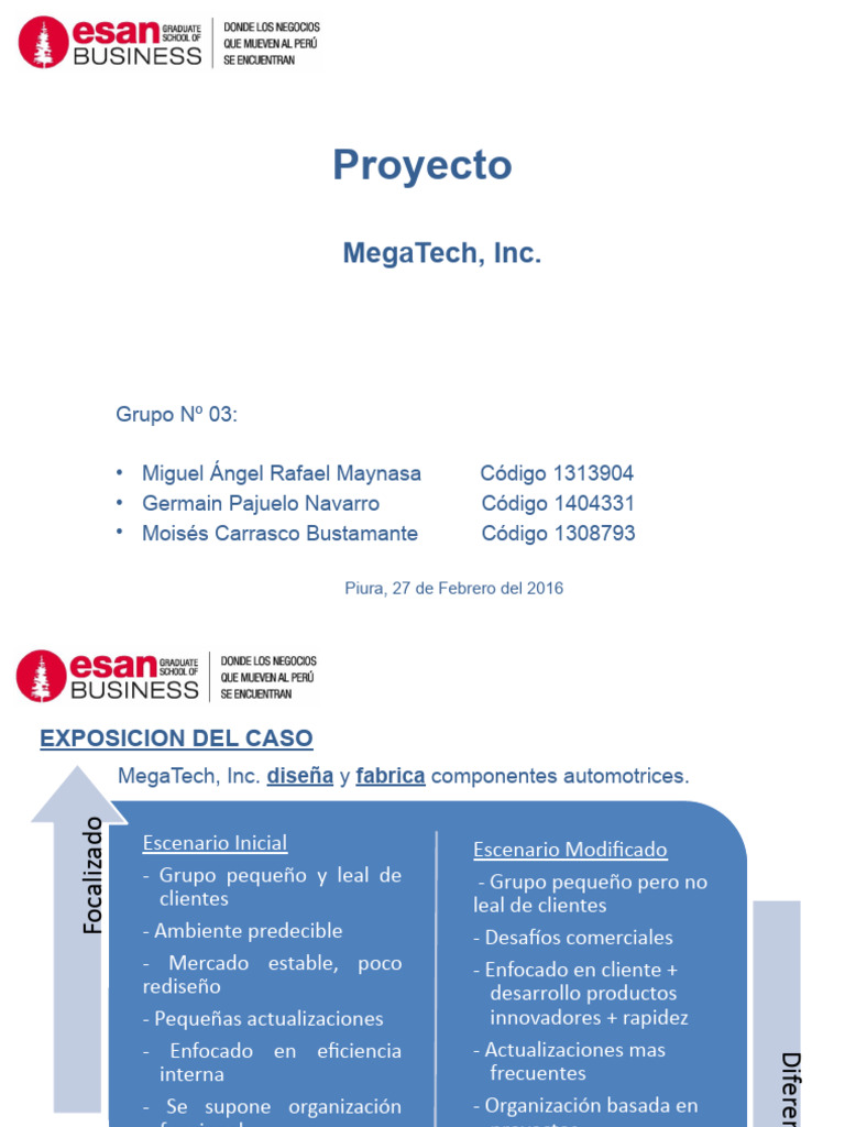 Caso Estudio 1 - MegaTech - Grupo 03 | PDF | Mercado (economía) | Negocios económicos