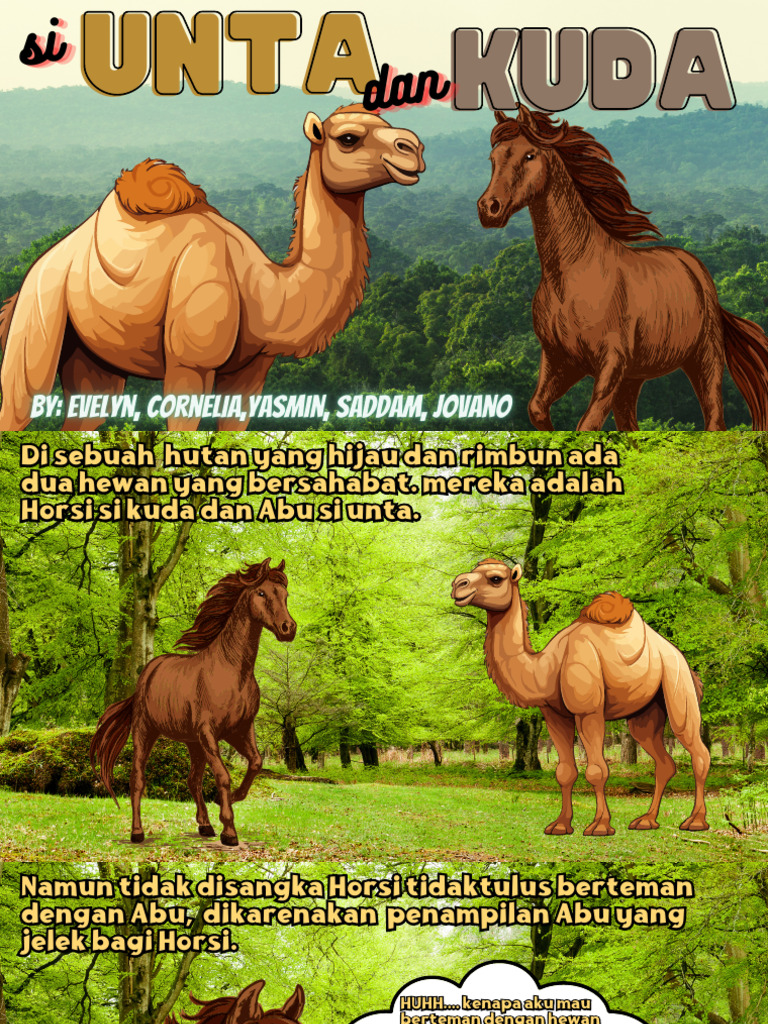 KIsah Si Unta Dan Kuda | PDF
