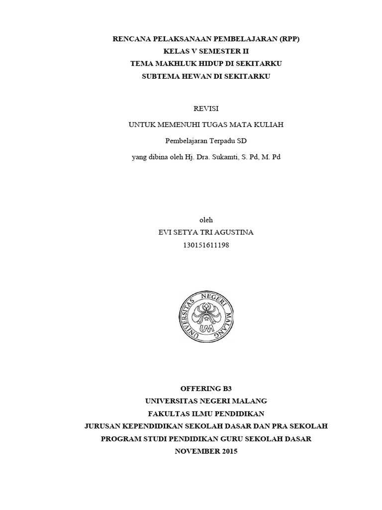 Evi Setya Tri A - Pemb Terpadu - B3 | PDF