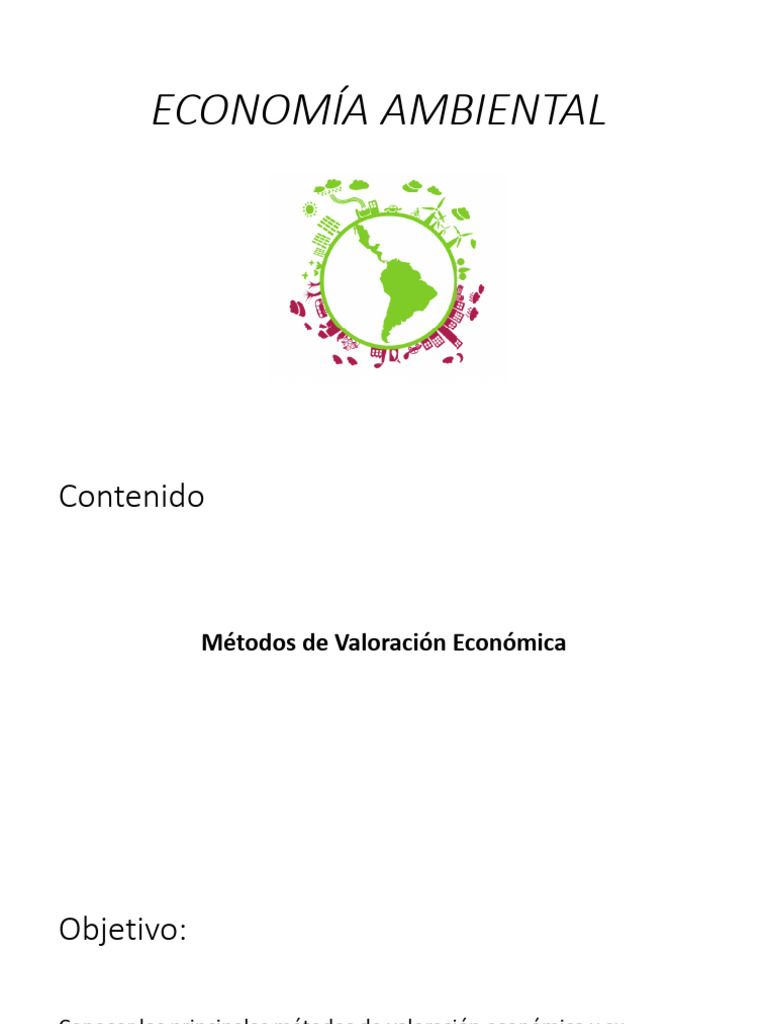 Economía Ambiental | PDF | Bienes | Entorno natural