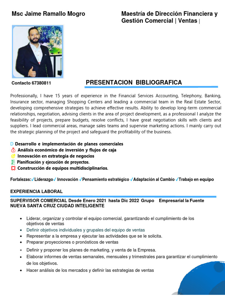 Curriculum Vitae 2022 Fecha 17-01-2023 Revisado | PDF | Seguro | Marketing