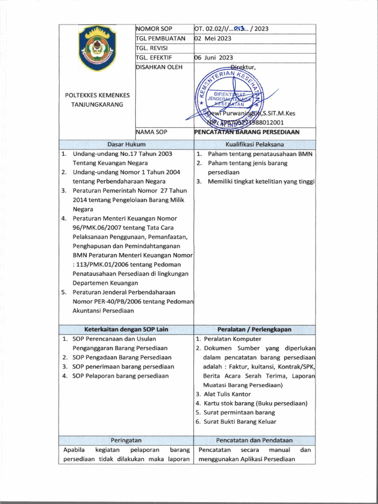 Pencatatan Barang Persediaan | PDF
