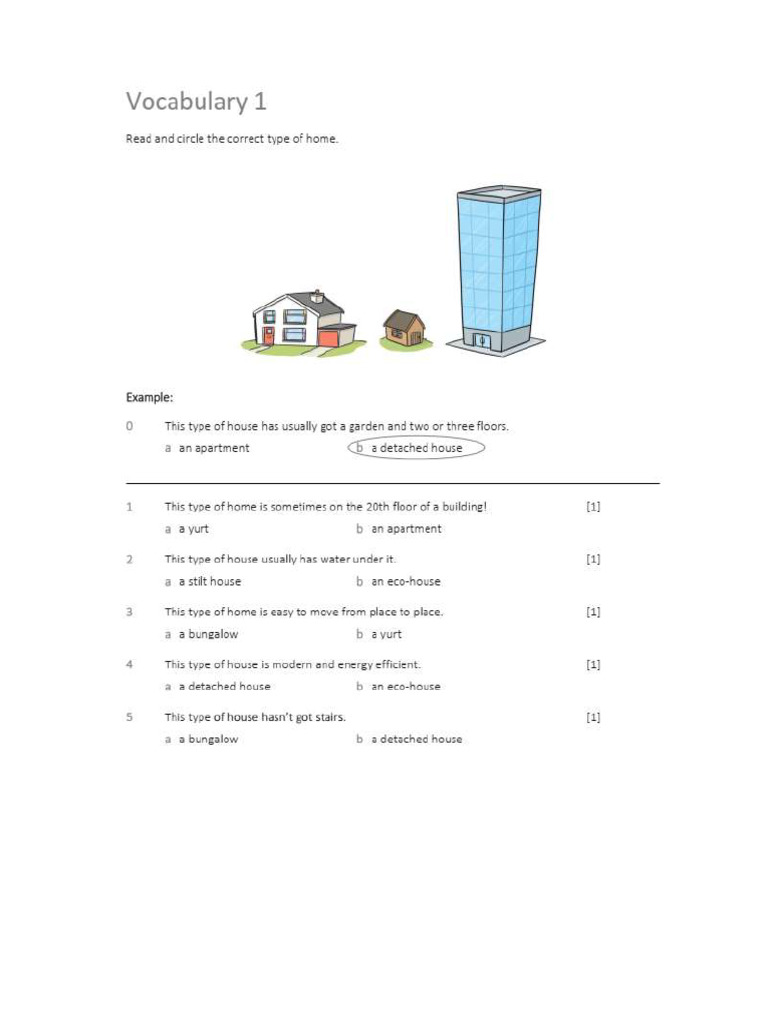 ESL Unit 3 Review-1 | PDF