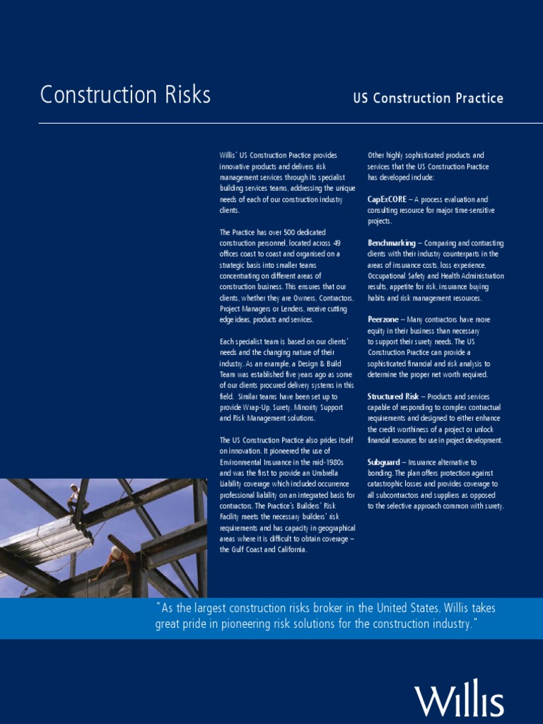 Construction Inserts - ALL 5 | PDF | Insurance | Risk Management