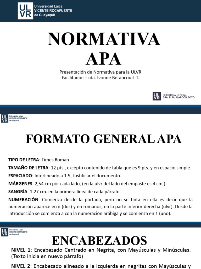 Normas Apa | PDF | Sic | Soporte