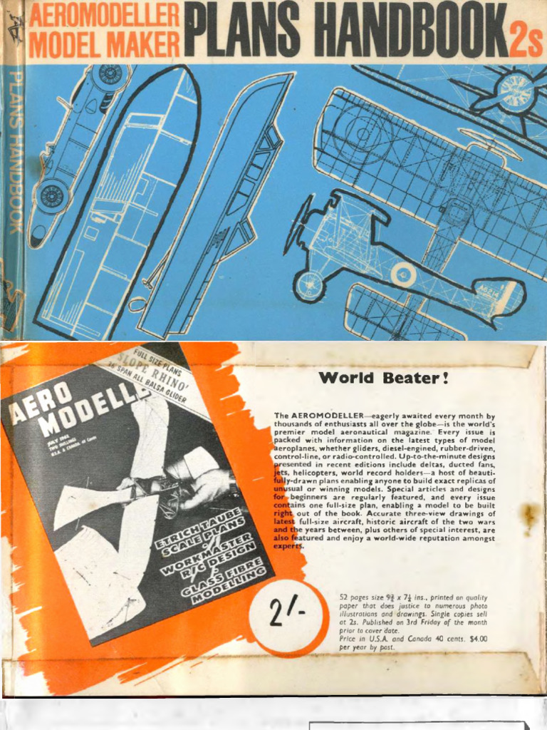 AeroModeller Model Maker Plans Handbook 1963 | PDF | Engines | Machines