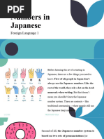 Nihongo-Counting Numbers | PDF