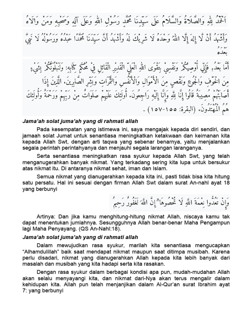 Pentingnya Syukur dan Sabar dalam Hidup | PDF | Pengembangan Diri