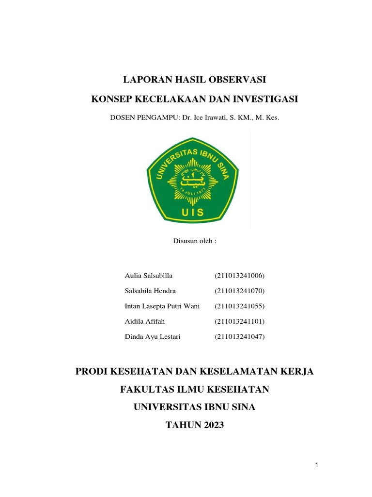 Laporan Observasi | PDF