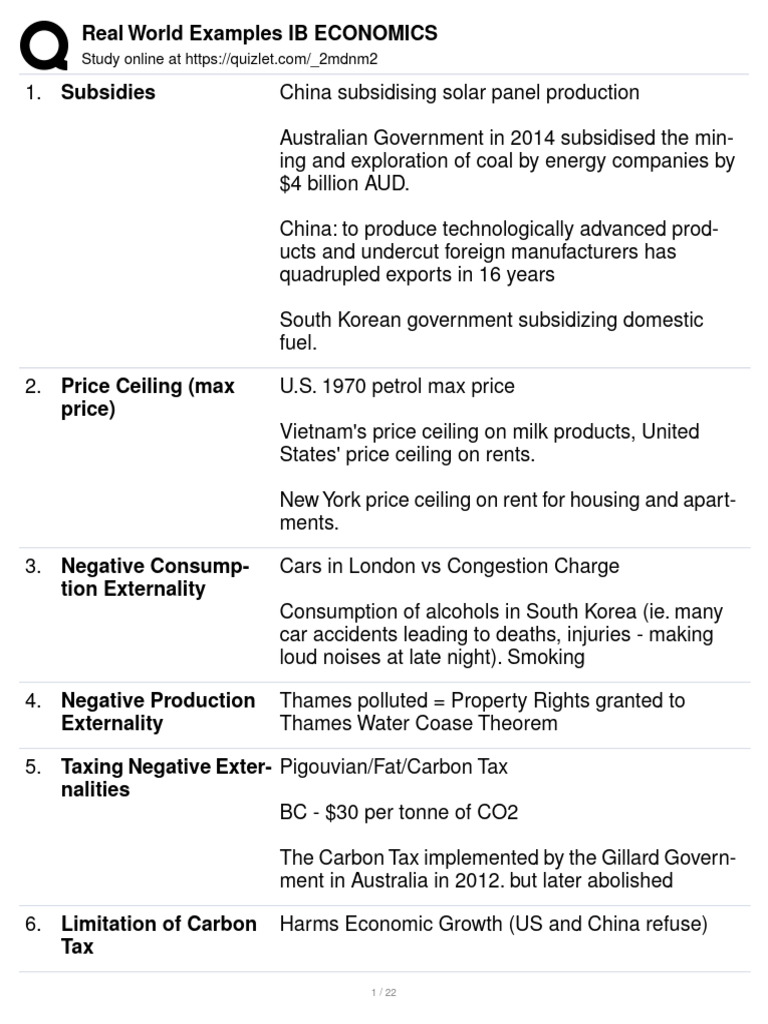 Economics Real Life Examples | PDF | Inflation | Recession