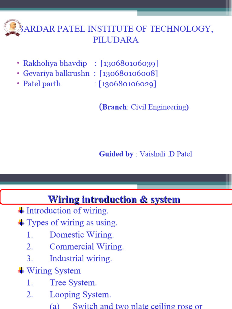 Wiring | PDF | Electrical Wiring | Wire