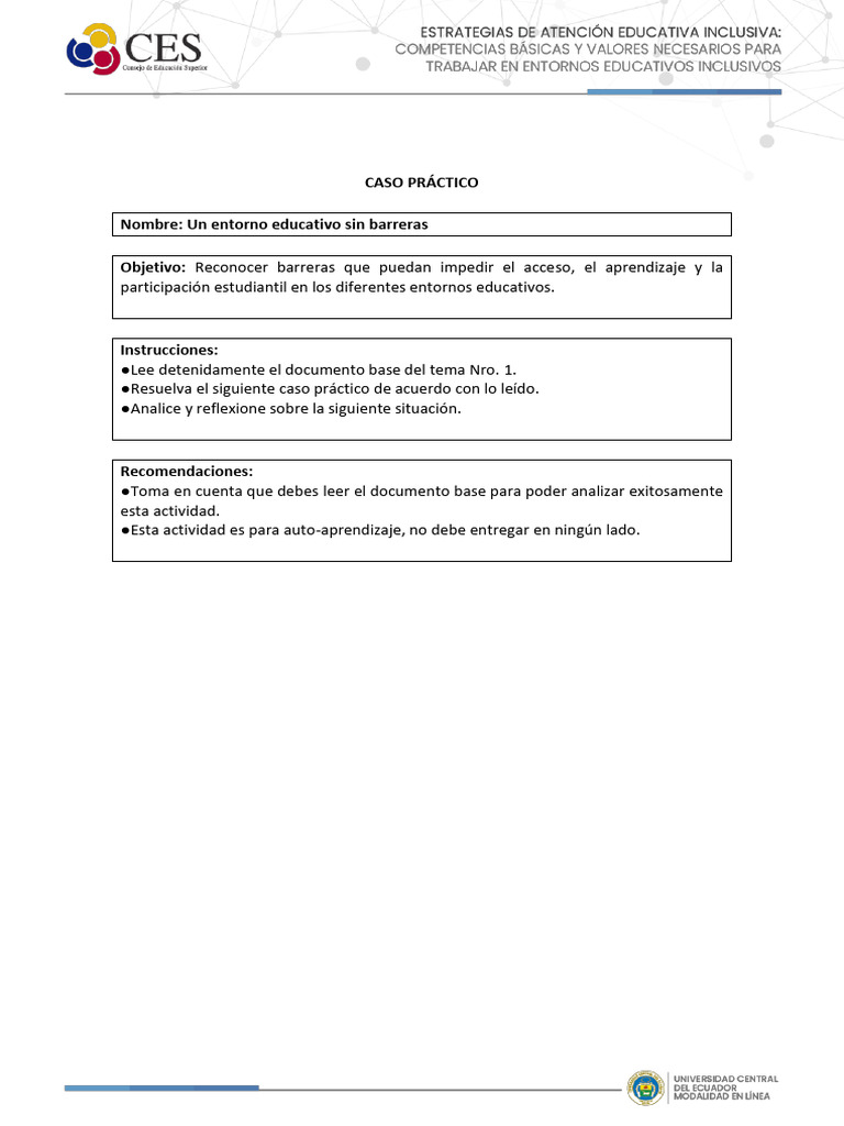Tema1_Módulo 4_ Caso Práctico_DAG | PDF | Inclusión (Educación) | Modificación de comportamiento