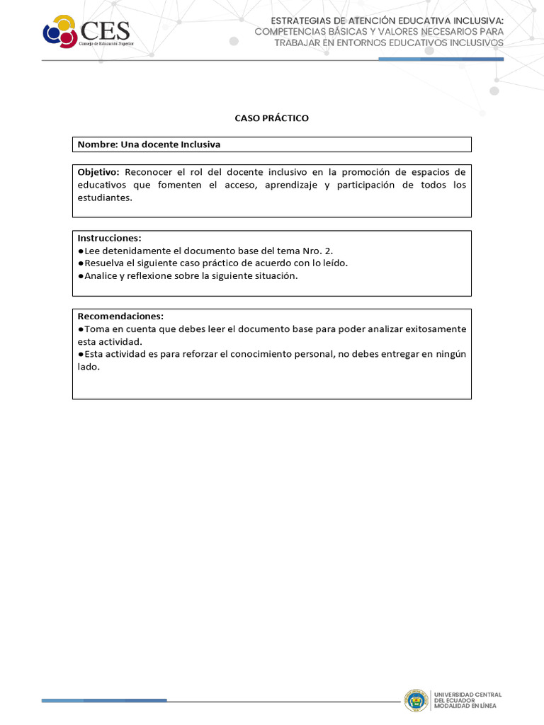 Tema 2 - Unidad 4 - Caso Práctico - DAG | PDF | Maestros | Enseñando