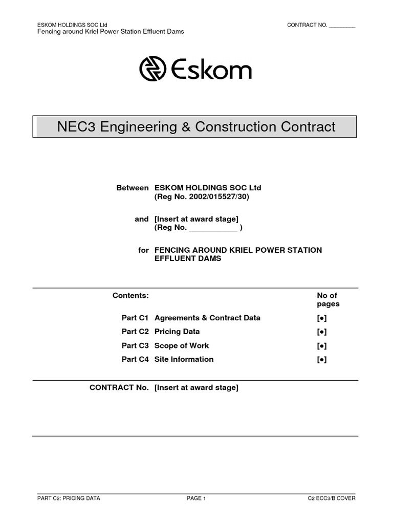 NEC3 ECC Contract | PDF | Insurance | Liability Insurance
