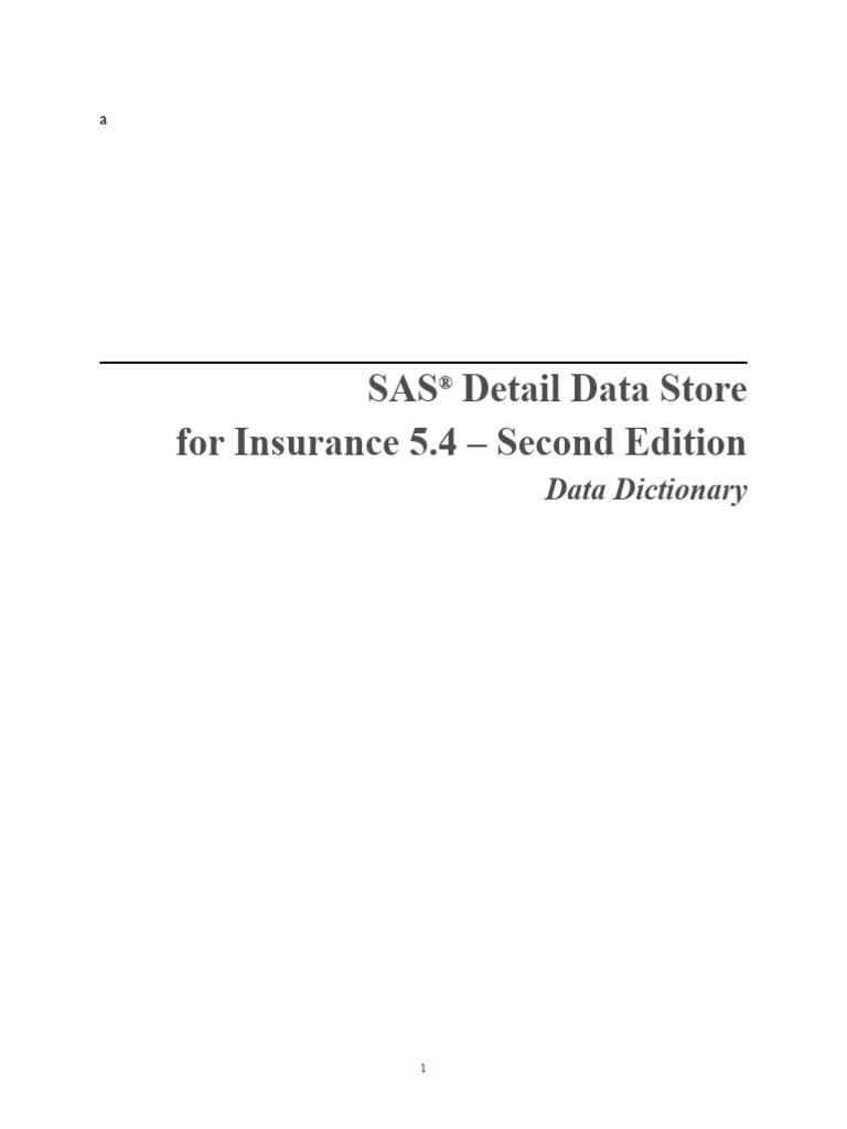 Insurancedds 541 Data Dictionary | PDF | Derivative (Finance) | Bonds ...