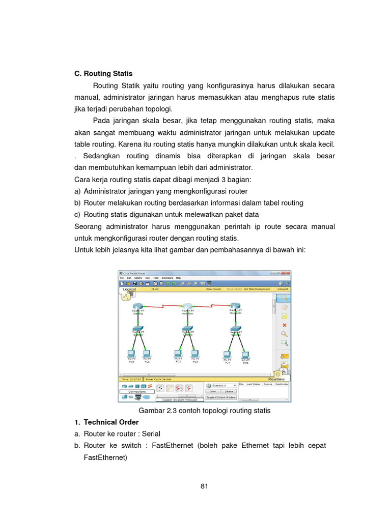 Routing Statis Dan Routing Dinamis | PDF