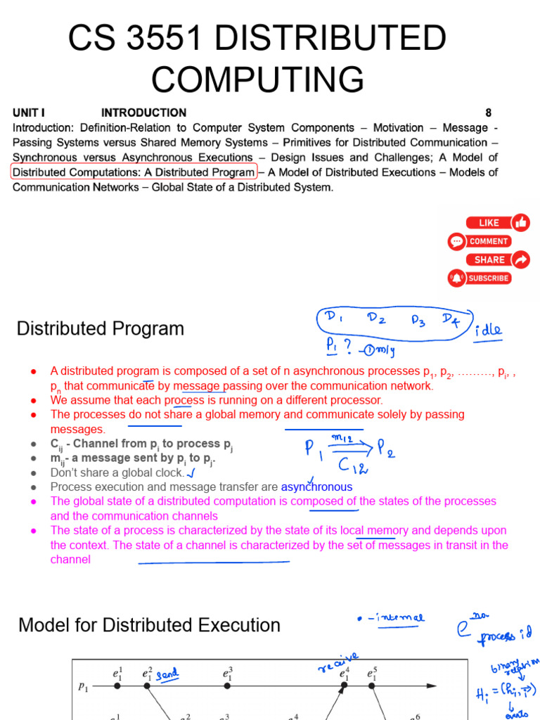 Unit 1 Part 3 | PDF | Process (Computing) | Distributed Computing