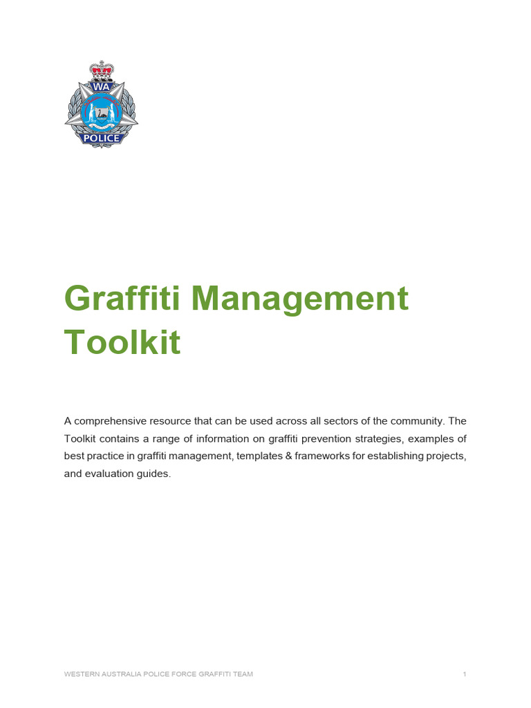 Graffiti Management Toolkit 2020 | PDF | Graffiti | Audit