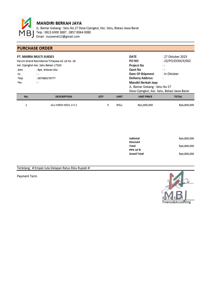 23-Dom-002 - Kawat Jilu Mesh | PDF