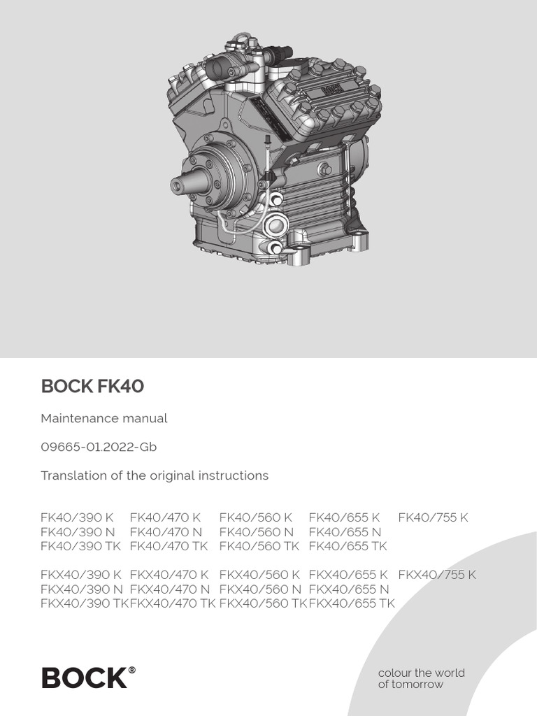 Bock fk40 | PDF | Pump | Equipment