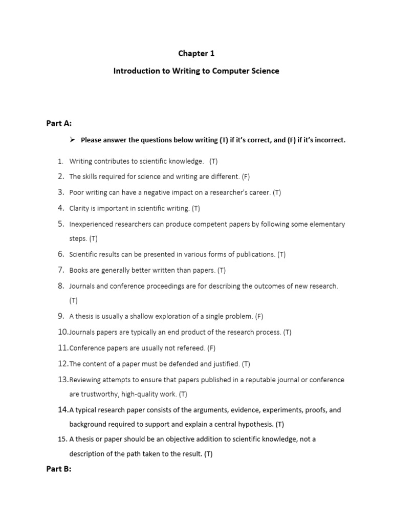 Scientific Writing Book Full 17 Chapters Questions | PDF | Evidence ...