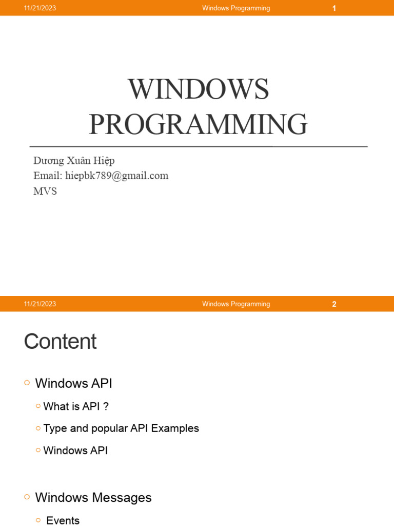 WinAPI WinMessage | PDF | Graphical User Interfaces | Microsoft Windows