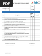 Barricade Procedure Checklist Inspection Free Template | PDF | Crane ...
