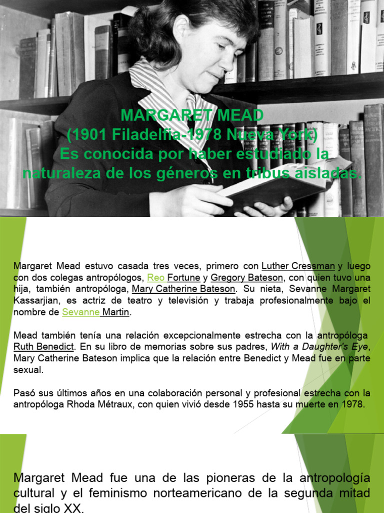Exposición Margaret Mead | PDF | Ciencias del comportamiento