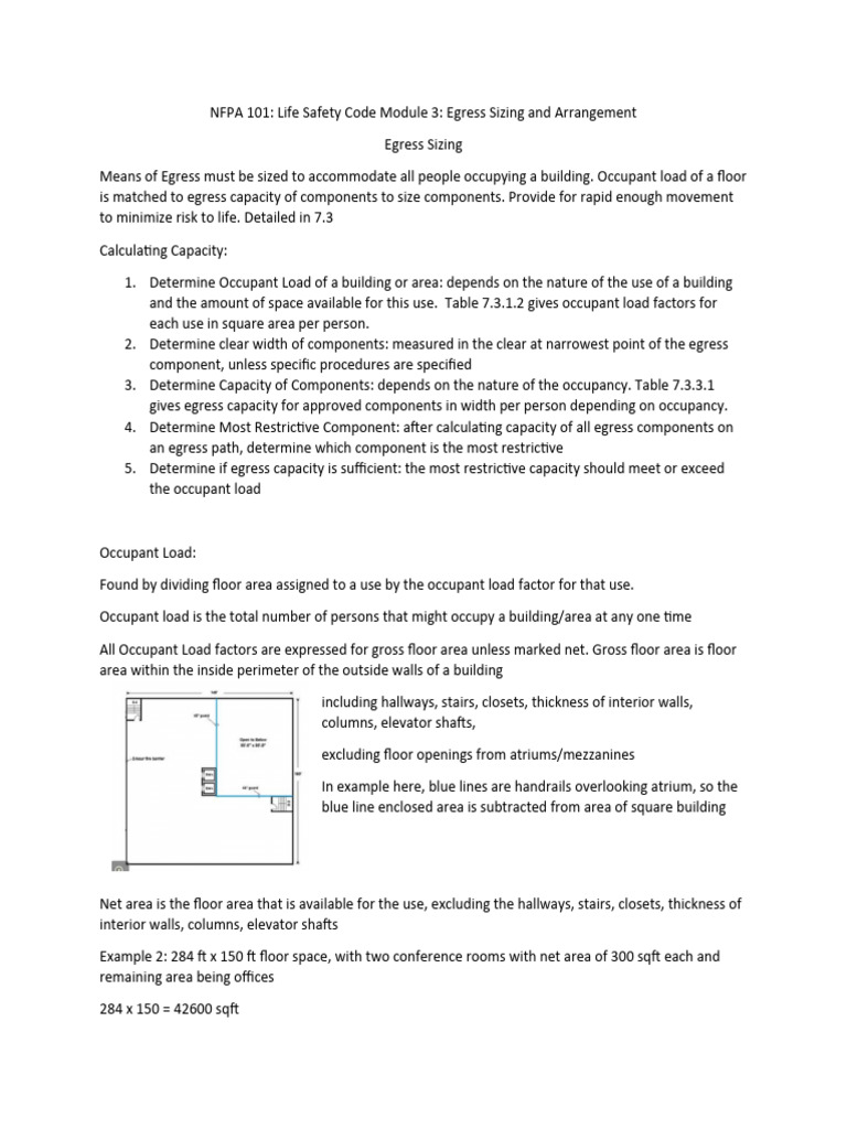 NFPA 101 Essentials Training Module 3 | PDF | Stairs | Fire Sprinkler ...