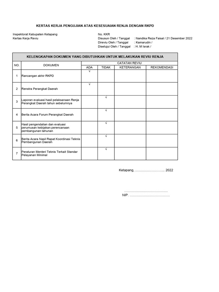 KKR Renja 2023 | PDF