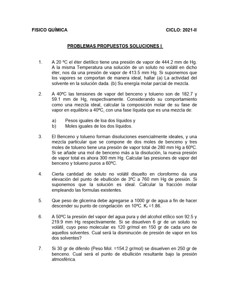 Problemas Propuestos Soluciones I | PDF