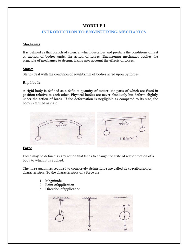 Introduction To Engineering Mechanics | Download Free PDF | Force | Euclidean Vector
