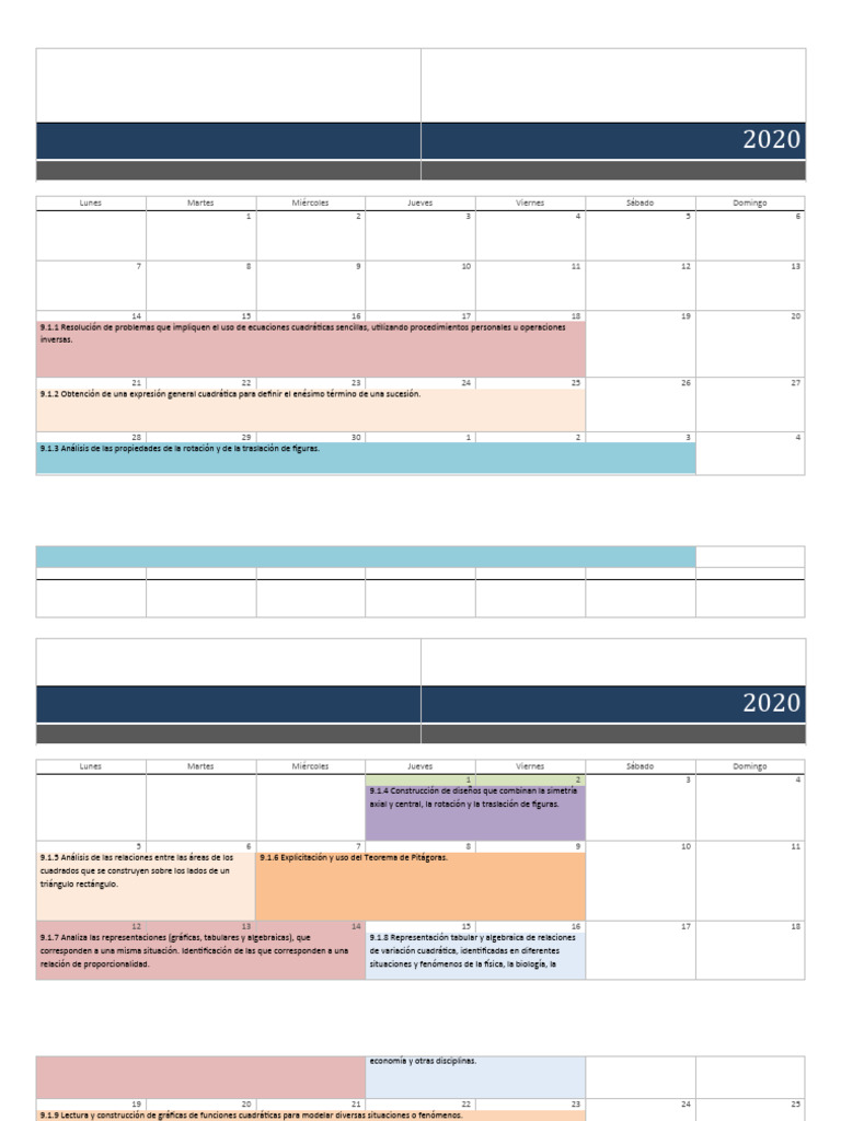 PLANEACIÓN PRIMER TRIMESTRE TERCER AÑO MAT | PDF | Evaluación | Ecuaciones