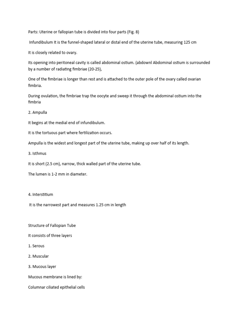 Ovary and Fallopian Tube WPS Office | PDF | Ovary | Uterus