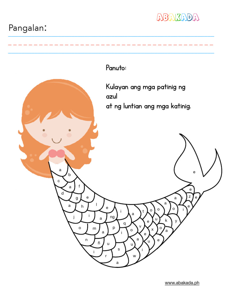 Patinig Worksheet | PDF