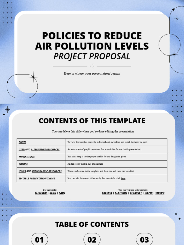 Policies To Reduce Air Pollution Levels Project Proposal by Slidesgo ...