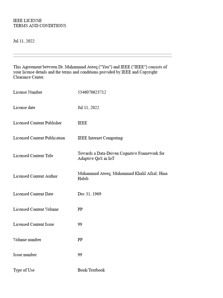 License IEEE IC | PDF | Indemnity | License