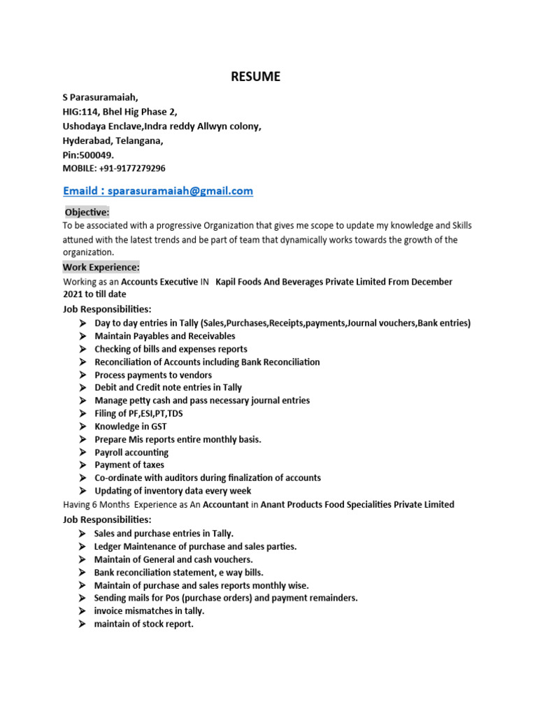 Updated My Resume | PDF | Accounts Payable | Service Industries Updated My Resume | PDF | Accounts Payable | Service Industries