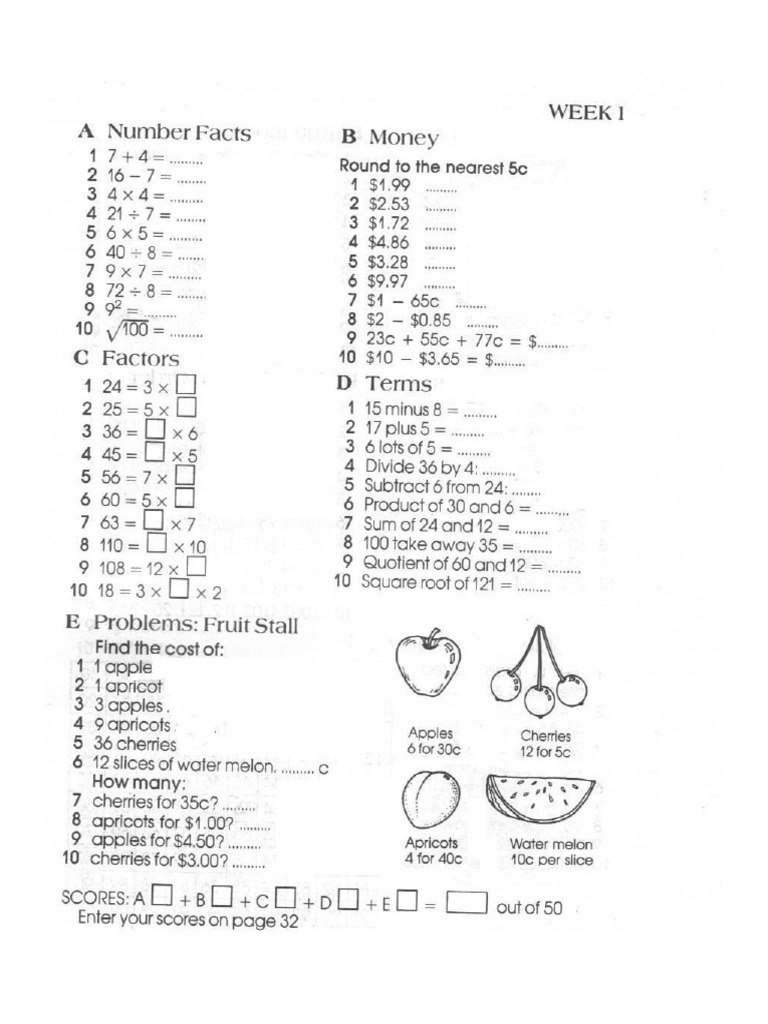 6mental Arithmetic and Problem Solving Year 6 | PDF