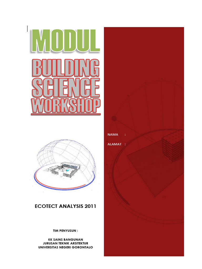 Modul Workshop Ecotect Final | PDF | Komputer | Teknologi & Rekayasa