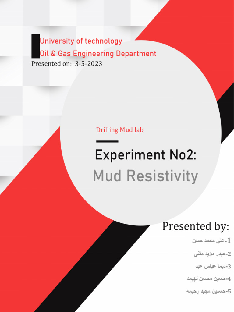 Drilling Mud Exp 2 | PDF | Electrical Resistivity And Conductivity | Salinity