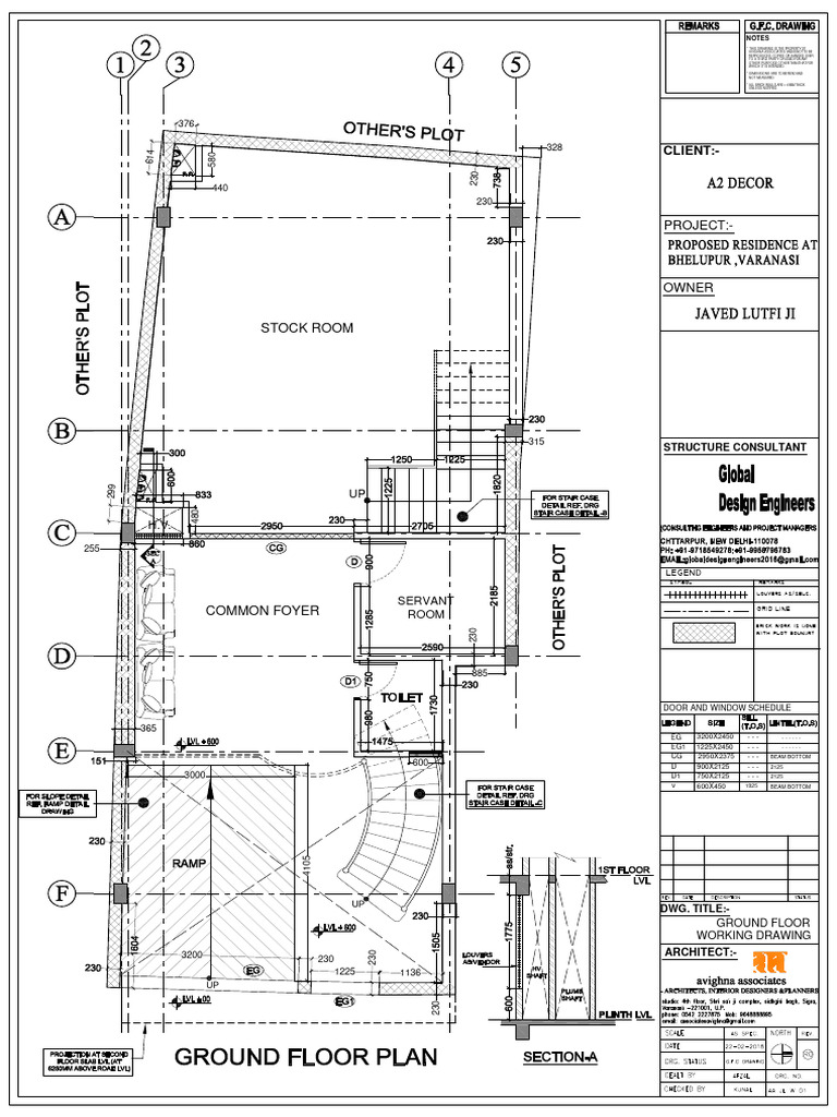 Ground Floor - Working - GFC - A3 | PDF | Buildings And Structures ...
