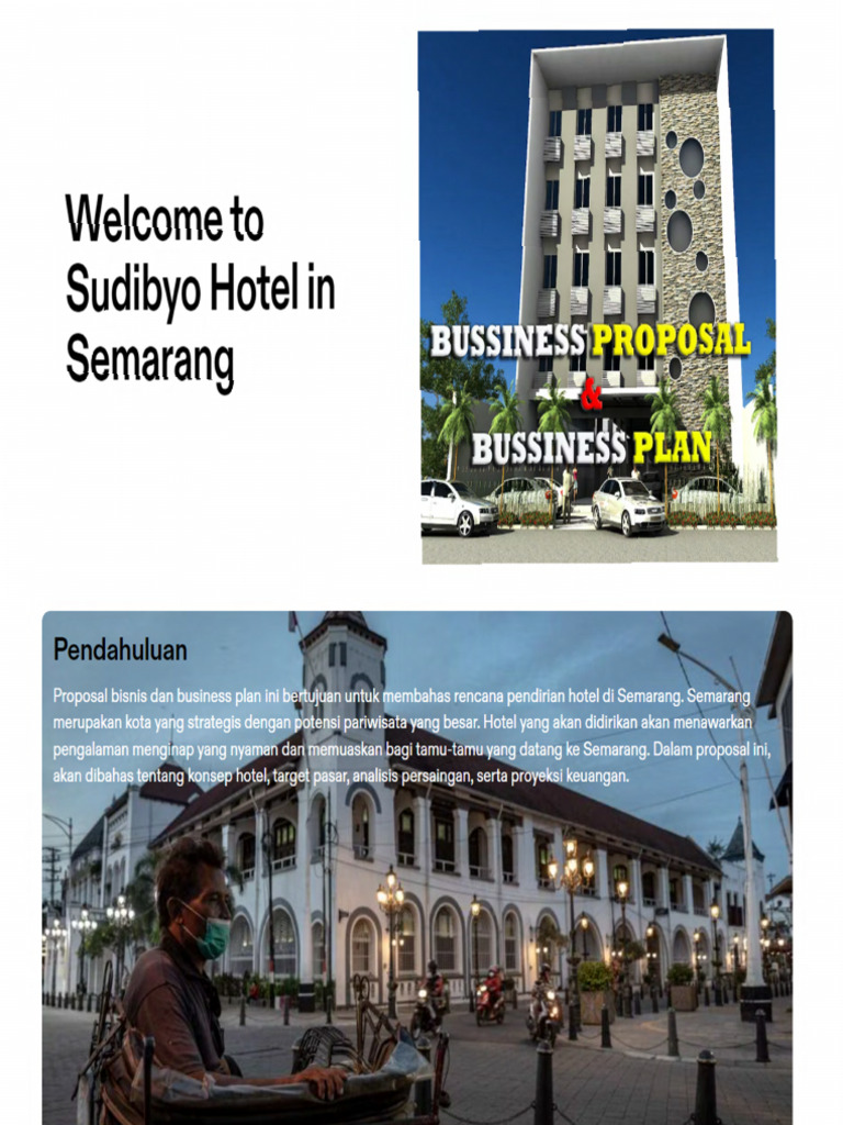 Bussiness Plan and Proposal Hotel Sudibyo Fix-Compressed | PDF