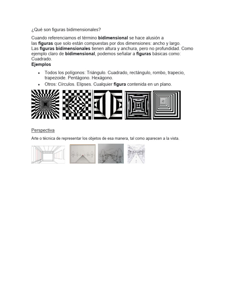 Qué son figuras bidimensionales | PDF