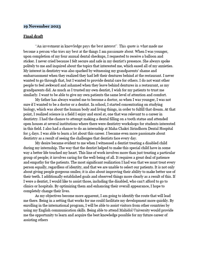 Final Draft | Download Free PDF | Dentistry | Health Care Final Draft | Download Free PDF | Dentistry | Health Care