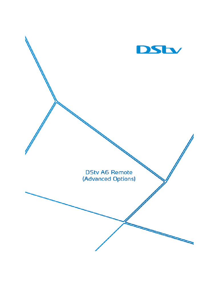 DSTV A6 Remote Control Advanced Options | PDF | Light Emitting Diode ...
