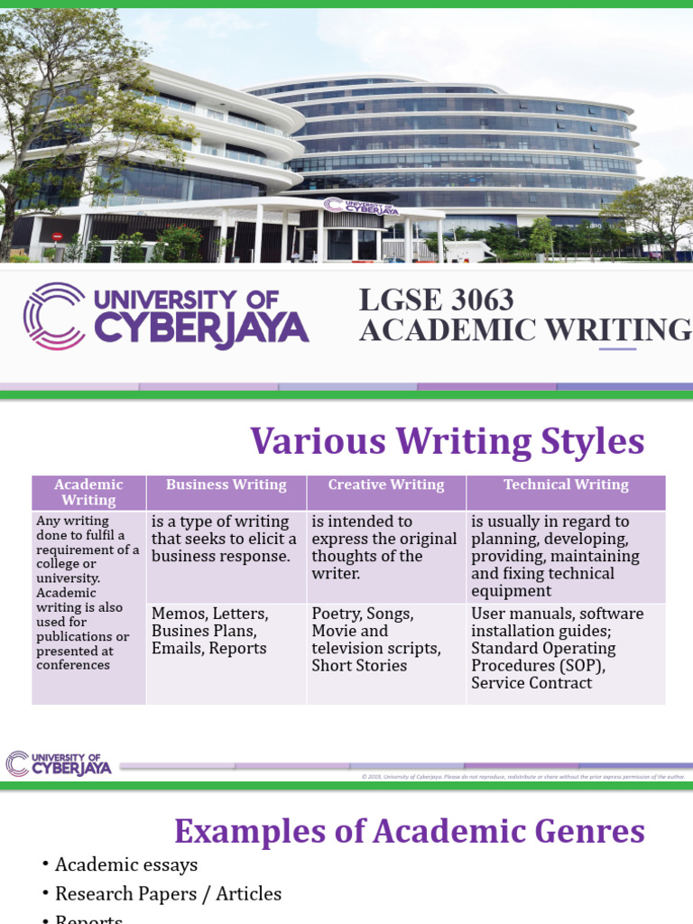 Understanding Academic Writing Styles | PDF | Risk | Risk Assessment