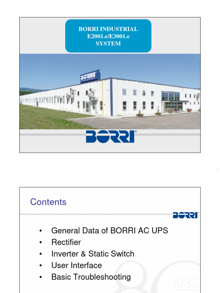 Borri B9000 UPS Operating Manual | PDF | Rectifier | Power Inverter